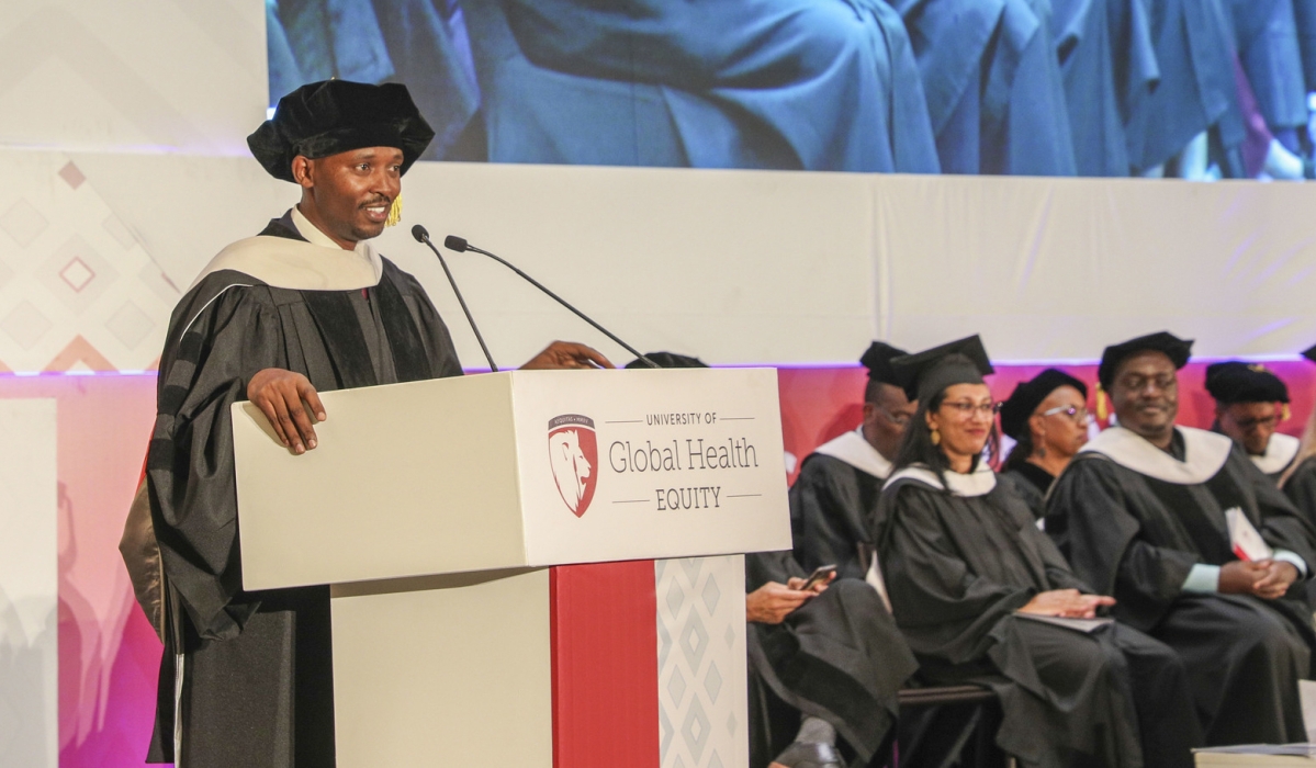 46 graduate with Master of Science in Global Health delivery at Rwanda ...