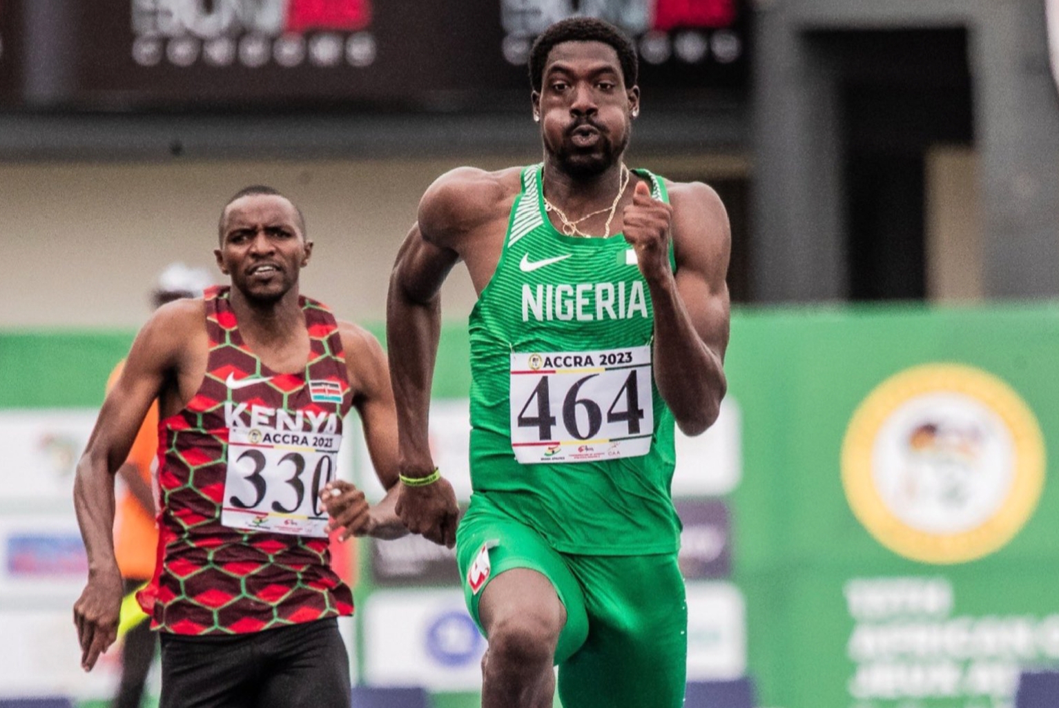 Nigerian sprinter Okezie Shatters 45-second barrier to book Paris 2024 ...