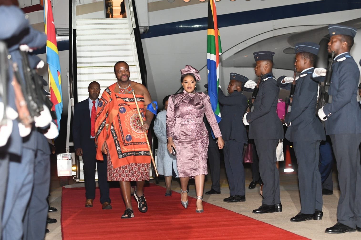 His Majesty King Mswati III arrives in South Africa for Ramaphosa ...